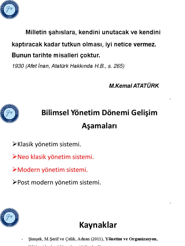 3 Hafta Yonetim Dusunce Sistemi-Devam | PDF