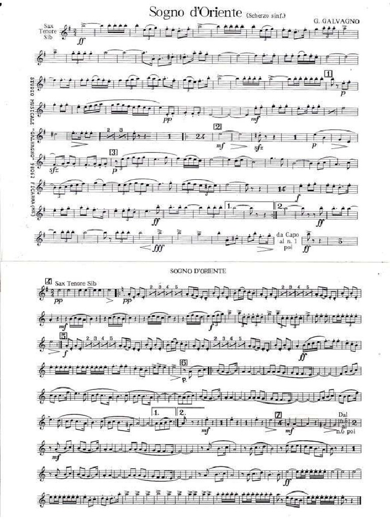 Sogno D'oriente - Partiture | PDF