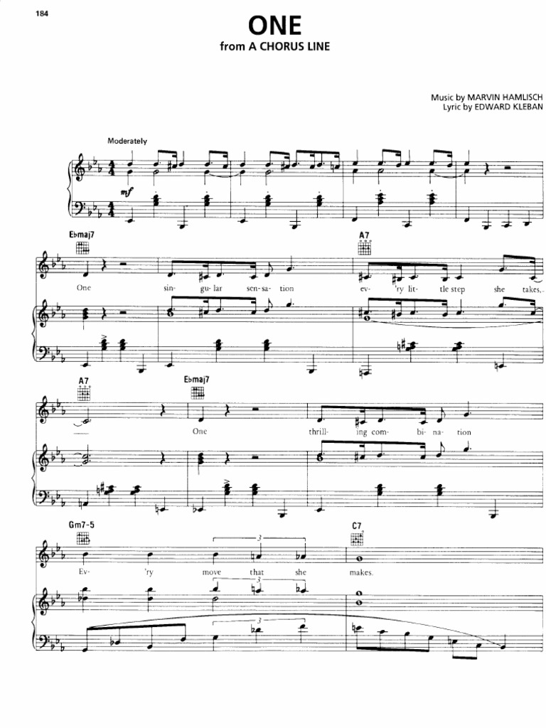 A Chorus Line - One | PDF