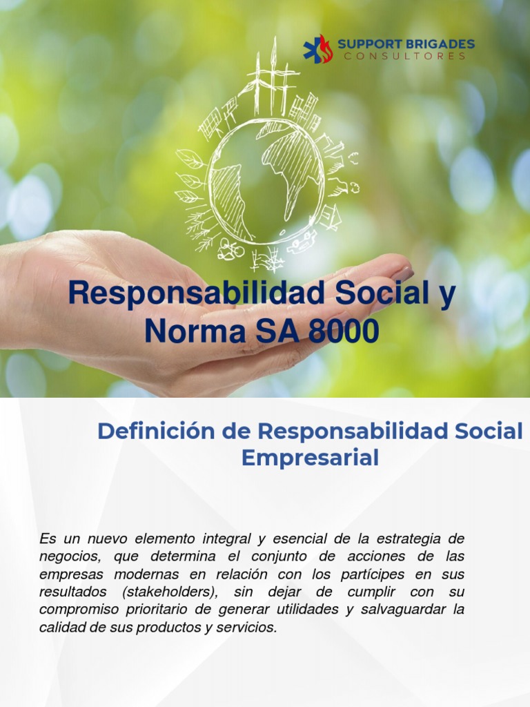 Responsabilidad Social y Norma Sa8000 | PDF | Responsabilidad social ...