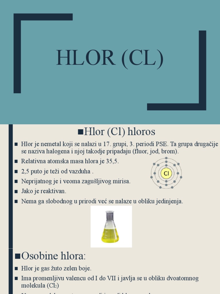 Hlor (CL) | PDF