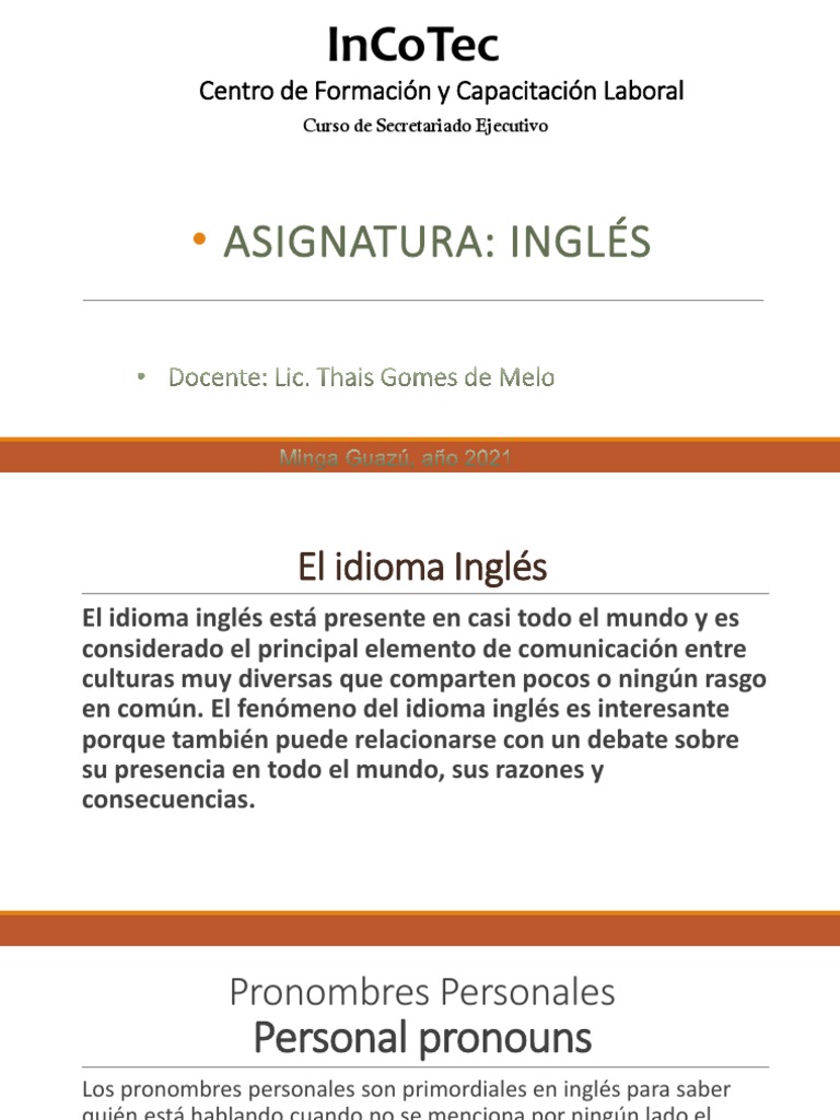 1_English_Introduction_Class 1 - option 1 | PDF | Gramática | Ciencia ...