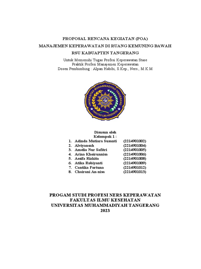 Proposal Seminar Revisi - Kel 1 - PPMK Ruang Kemuning Bawah | PDF