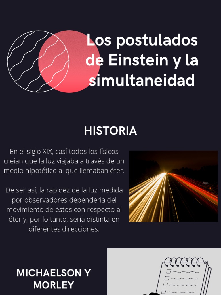 Einstein y la Simultaneidad | PDF | Libros para adolescentes