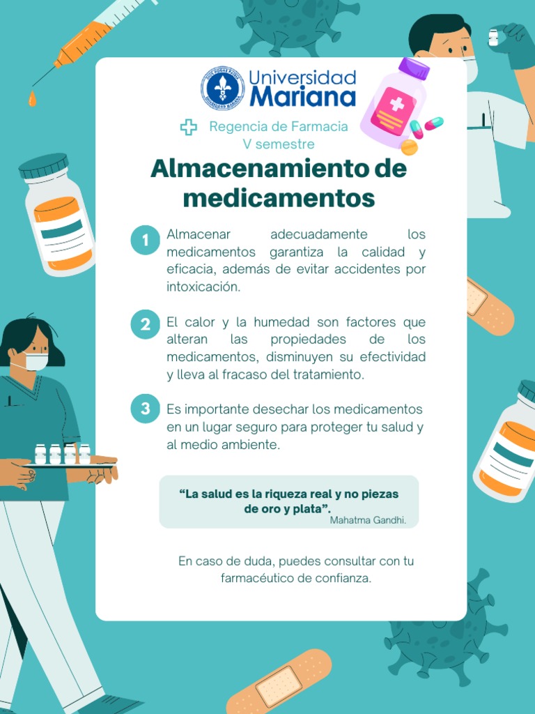 Almacenamiento de Medicamentos | PDF | Hogar, jardinería y bricolaje | Salud y bienestar