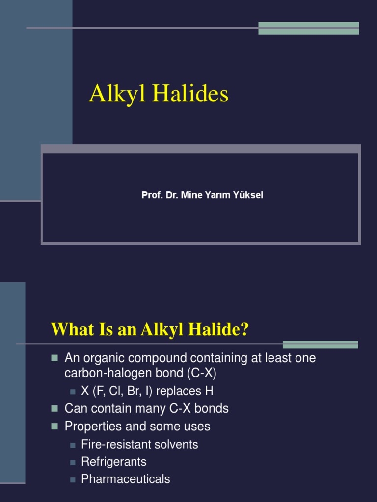Alkyl Halides | PDF | Chemical Reactions | Alkene