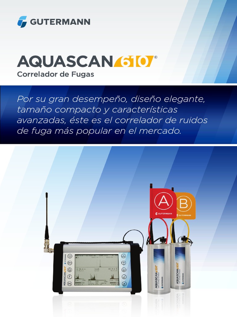 GUTERMANN - Correlador para Localización de Fugas AQUASCAN 610 | PDF