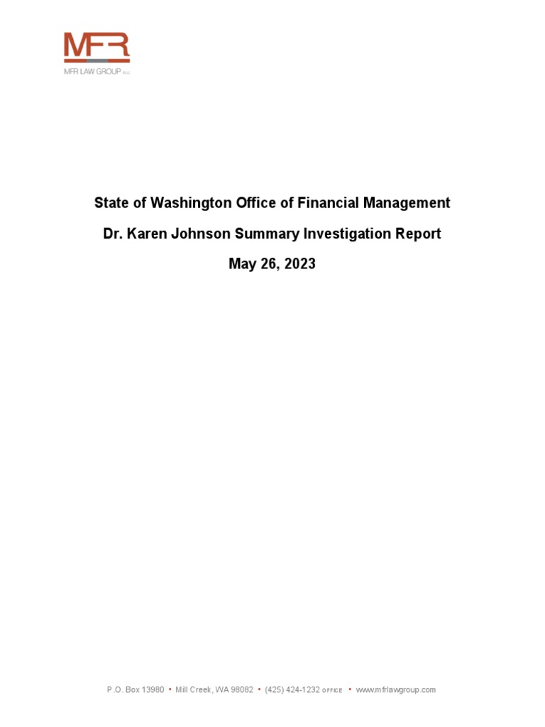 23 0526 OFM-Johnson Summ Inv Report (FINAL) - Signed | Download Free ...