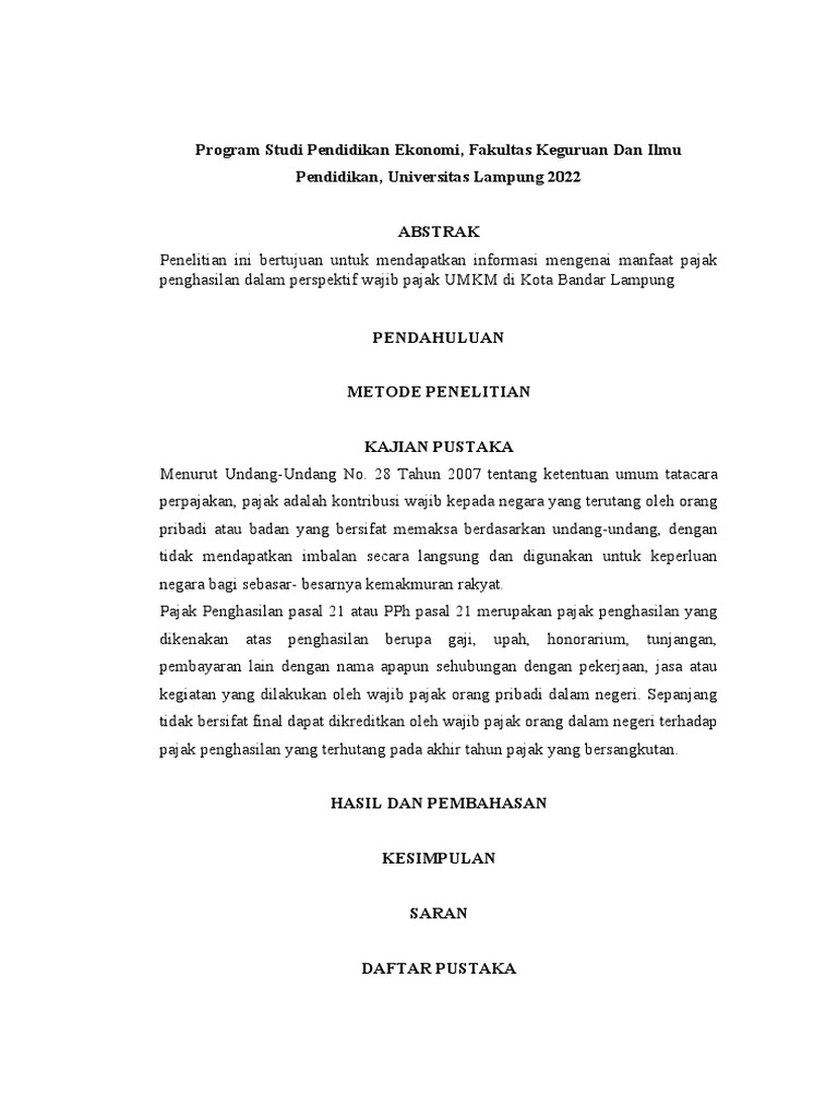 Artikel Perpajakan | PDF