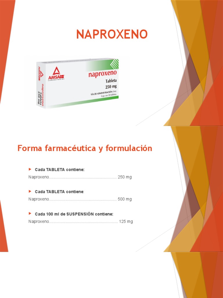 Naproxeno: Dosis y Formulaciones | PDF