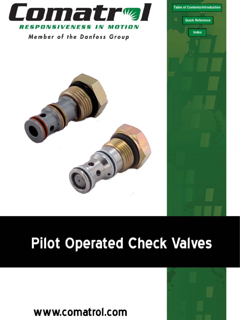 08-PO Pilot Operated Check Valves Catalog | PDF | Valve | Piston