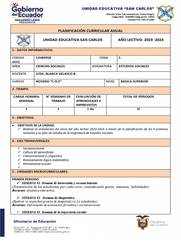 Pca Eess Noveno | PDF