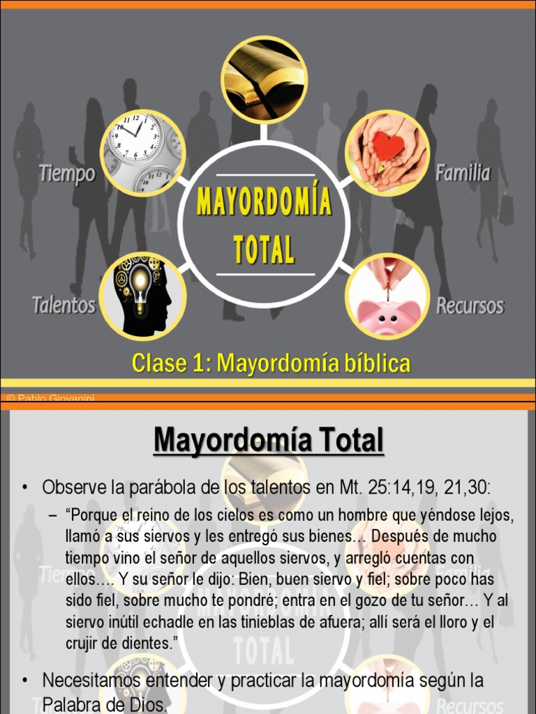 Mayordomia Clase 1b | PDF