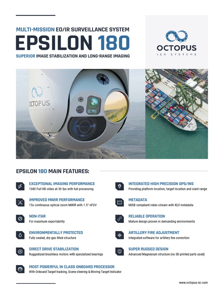 Octopus ISR Systems Epsilon 180 Datasheet | PDF
