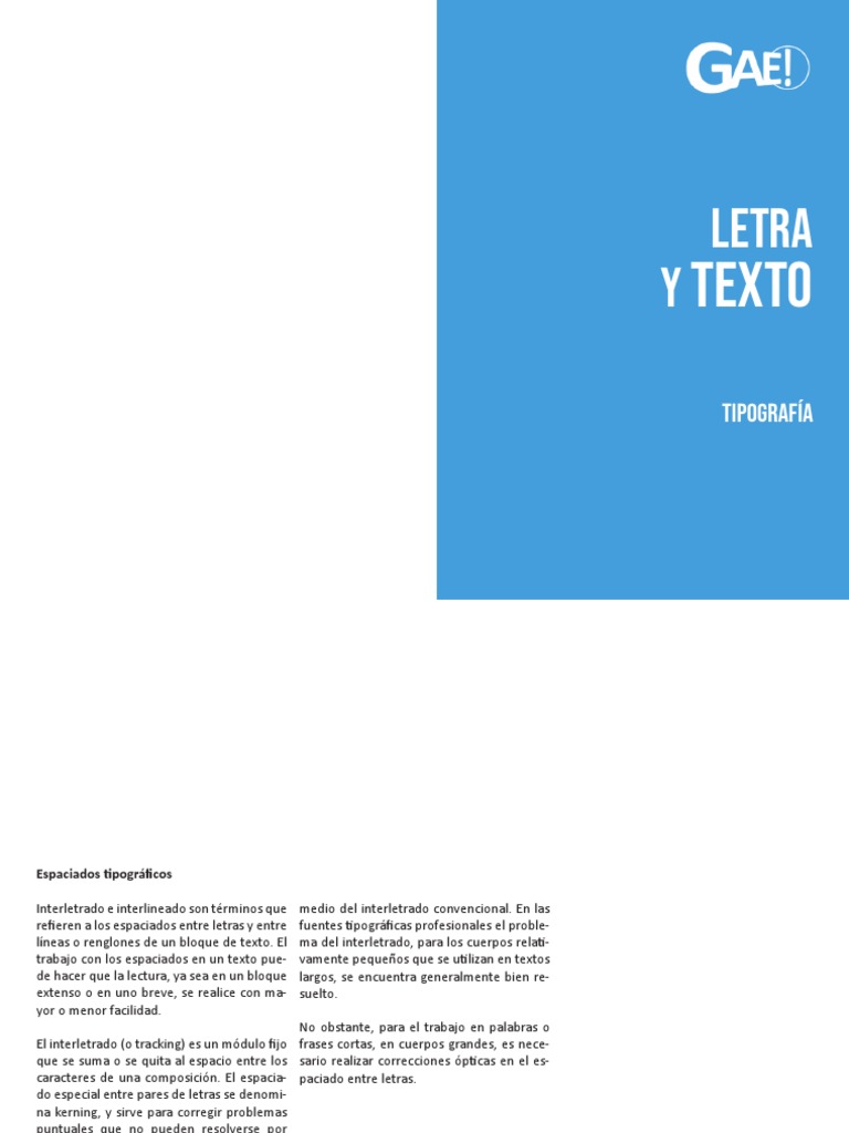 1.1 Letra y Texto | PDF
