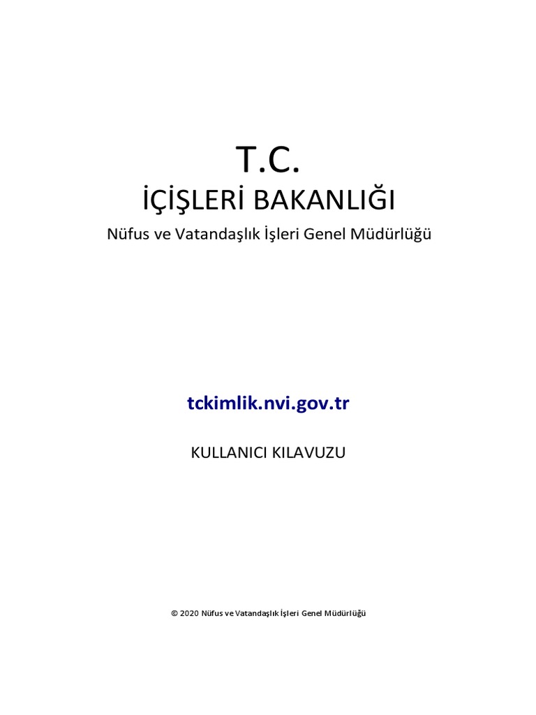 Tckimlik Kullanici Kilavuzu | PDF