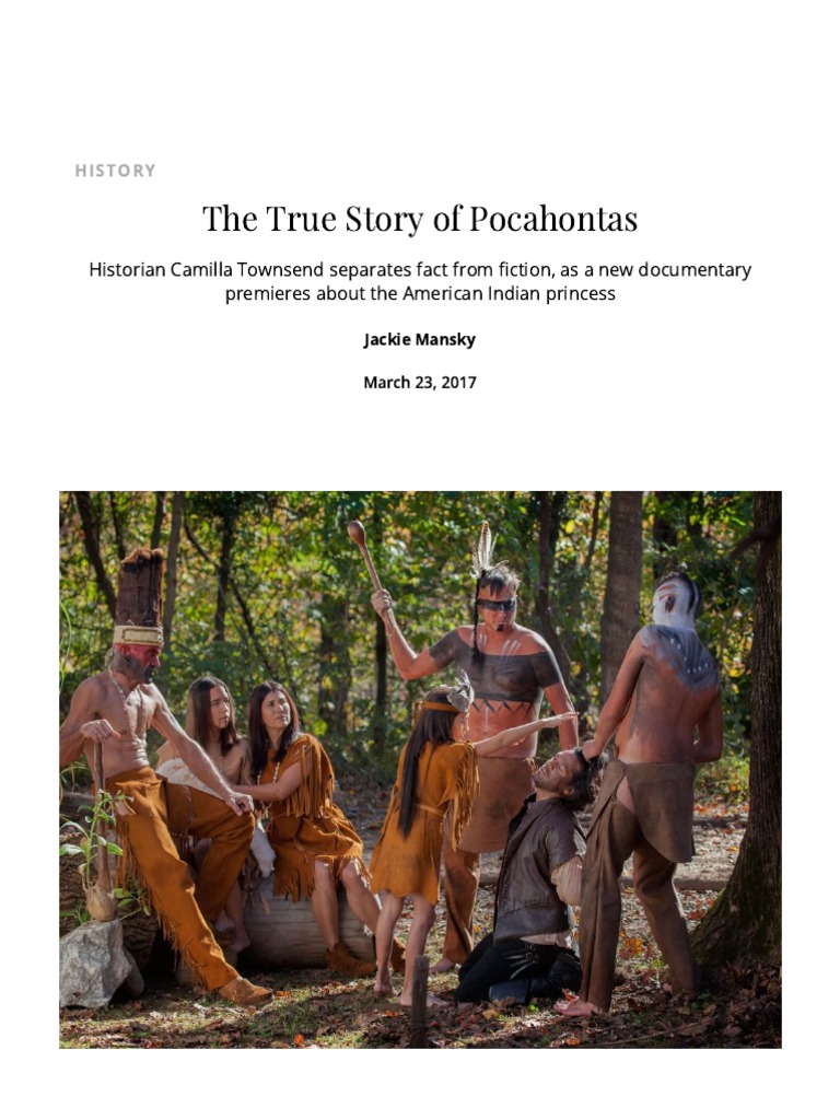 The True Story of Pocahontas - History - Smithsonian Magazine | PDF ...
