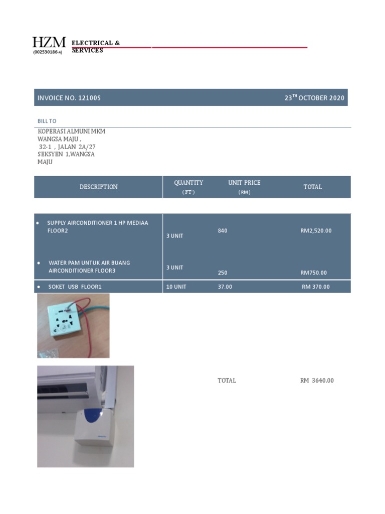 HZM - Invoice | PDF | Computers
