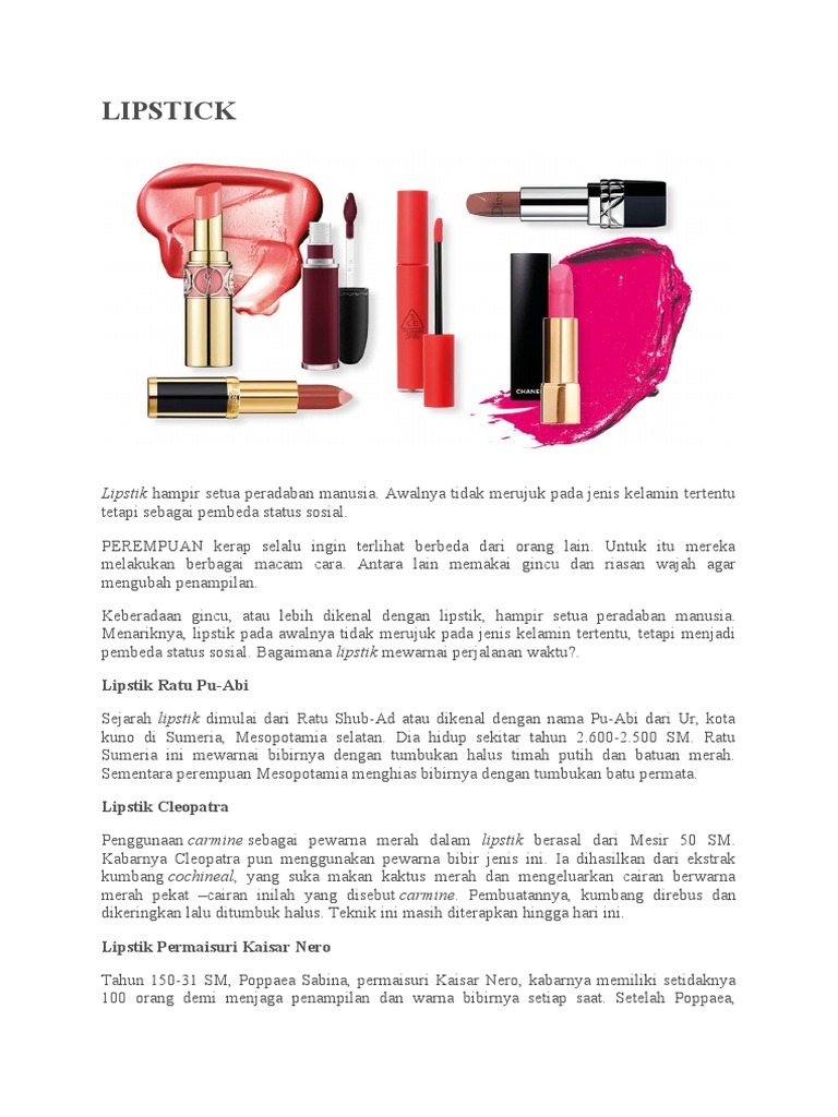 Artikel Lipstick | PDF