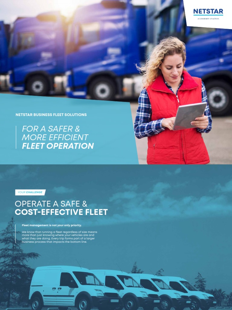 Netstar Business Fleet Brochure | PDF | Transport | Information Technology