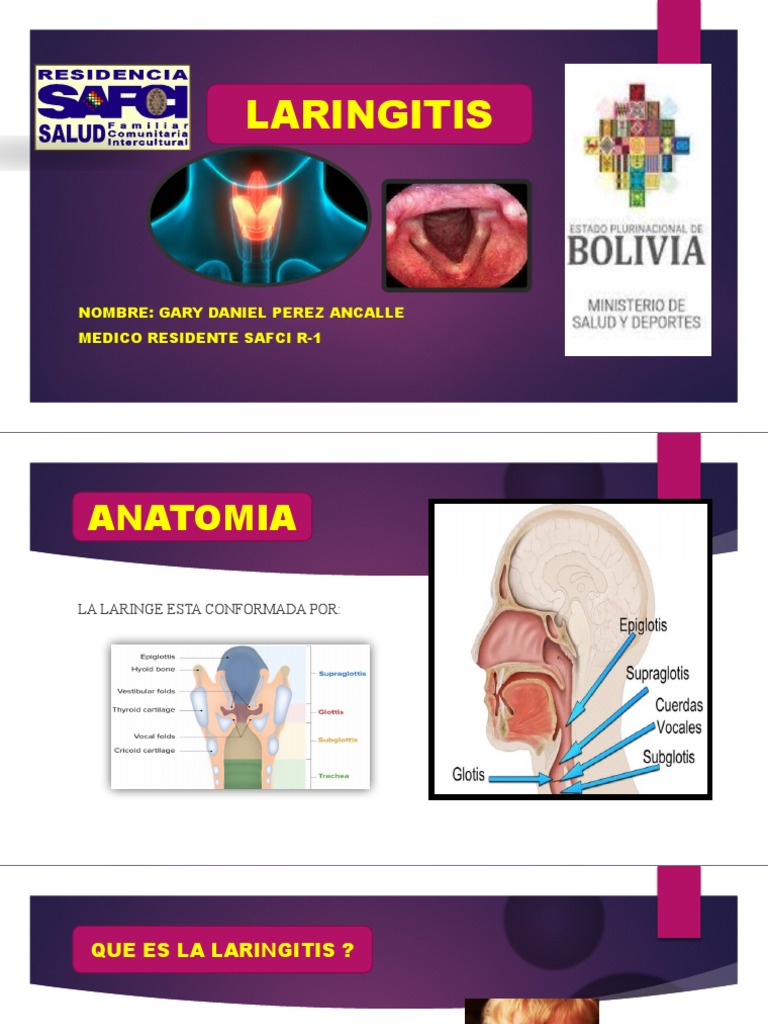 Laringitis Aguda | PDF | Tos | Medicina CLINICA