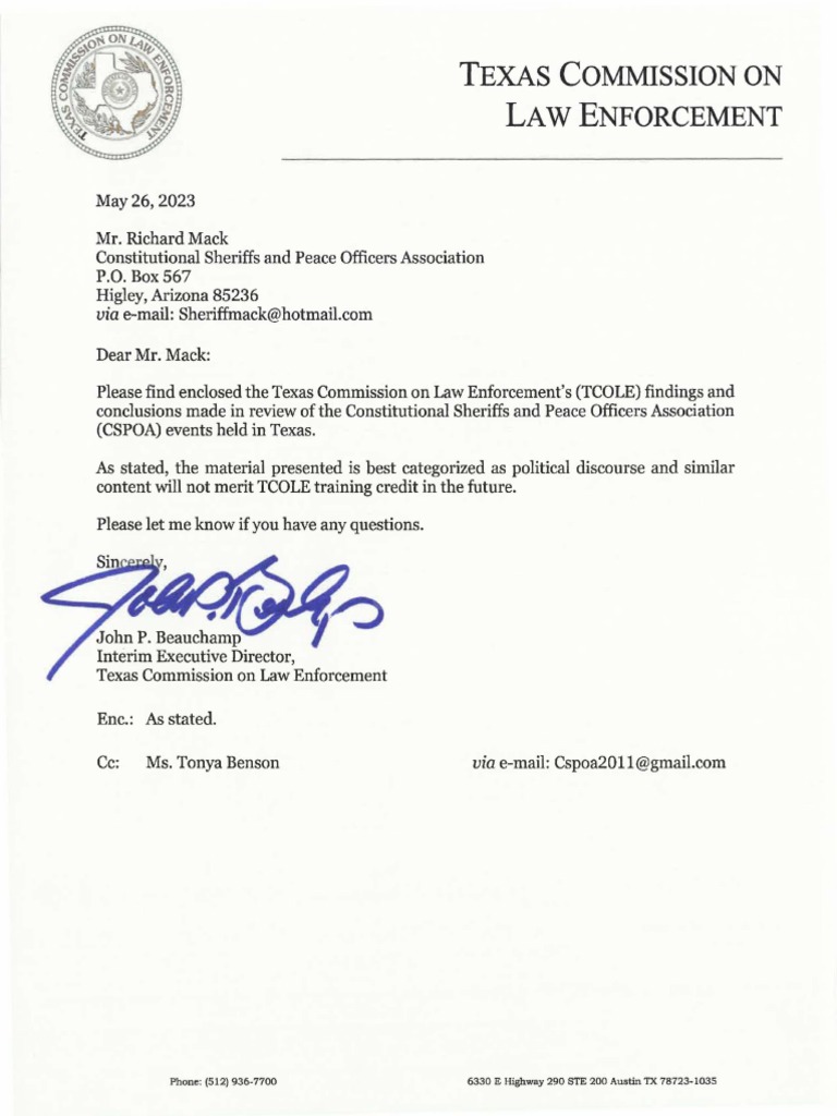 TCOLE Investigation | Download Free PDF | Regulatory Compliance | Complaint