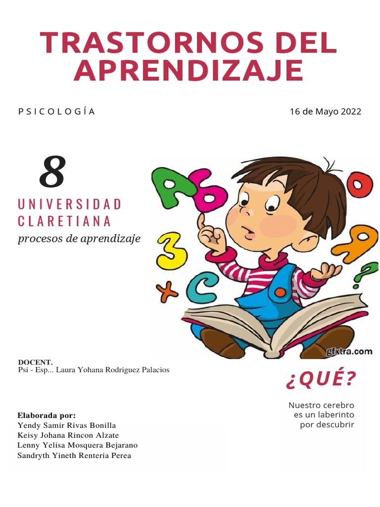 Revista de Trastornos Del Aprendizaje | PDF | Desorden hiperactivo y deficit de atencion | Afasia