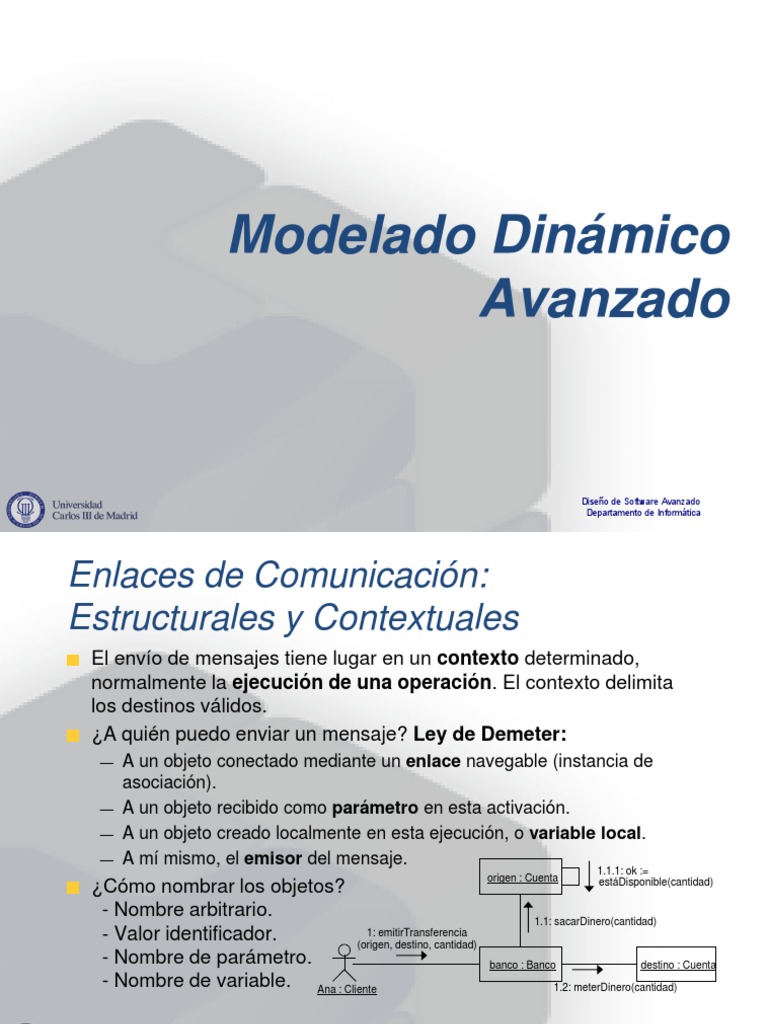 10-Modelado Dinamico Avanzado | PDF | Objeto (informática) | Software 10-Modelado Dinamico Avanzado | PDF | Objeto (informática) | Software