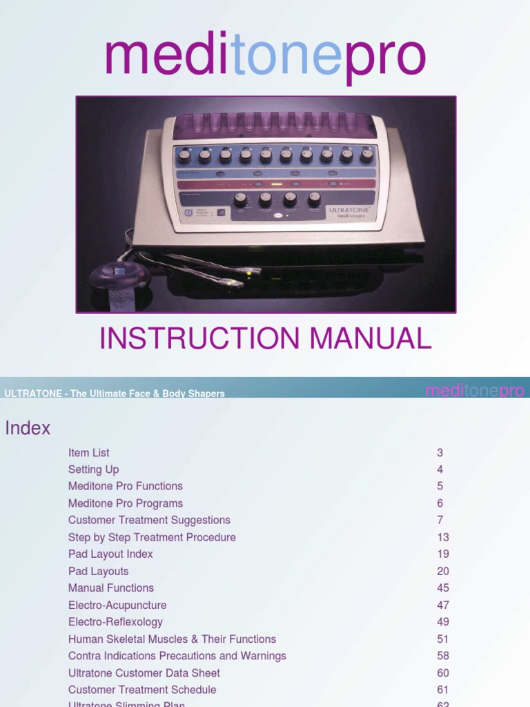Medi Pro: Instruction Manual | PDF | Massage | Hip