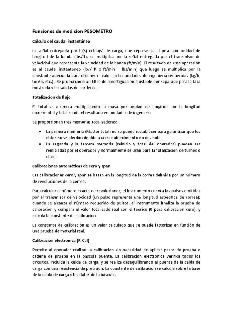 Pesometro | Descargar gratis PDF | Balanza | Calibración