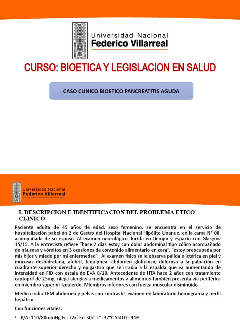 Caso Clinico Principios Bioeticos | PDF Caso Clinico Principios Bioeticos | PDF