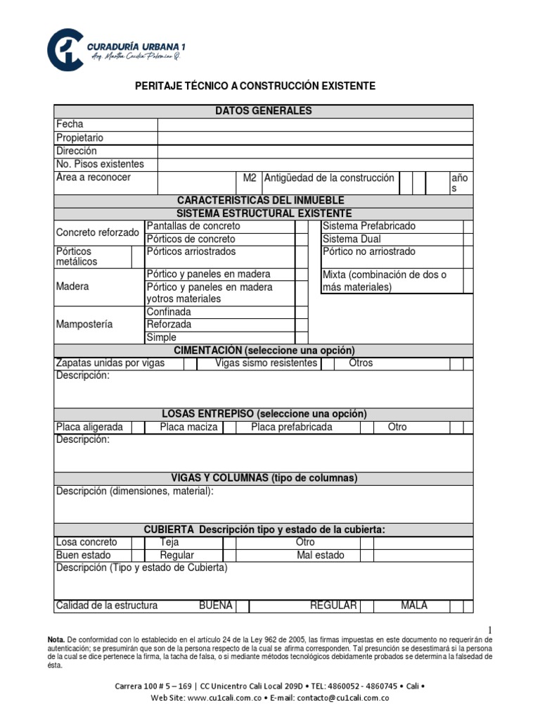 Peritaje Tecnico | PDF | Hormigón | Ingeniería de Edificación