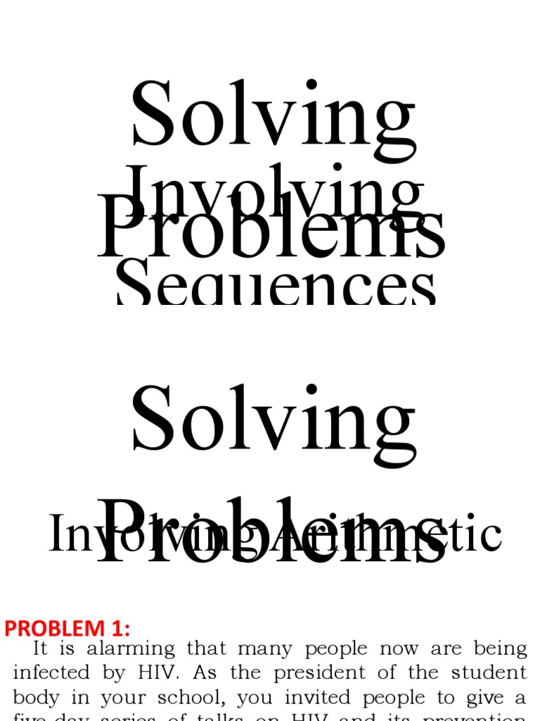 LESSON 3 Solving Problems Involving Sequences | PDF