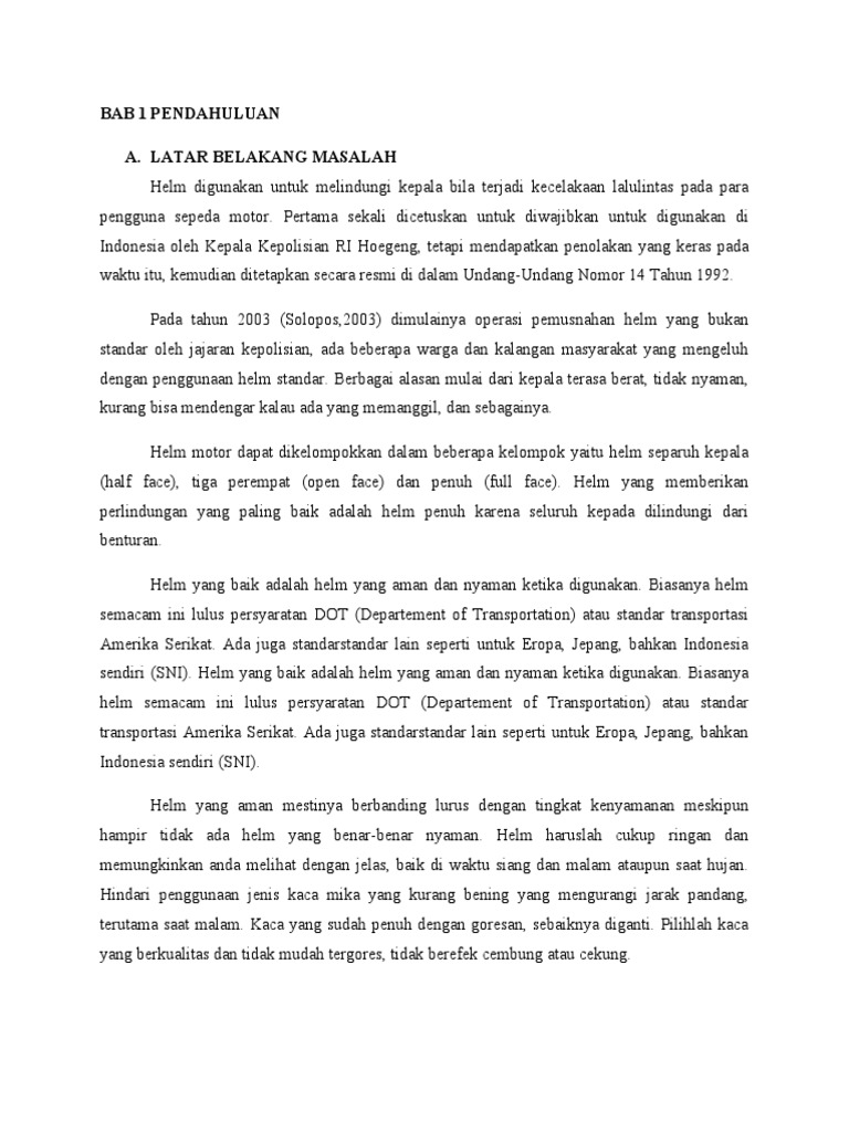 BAB I KWU BLOM SELESAI Manfaat-4 | PDF