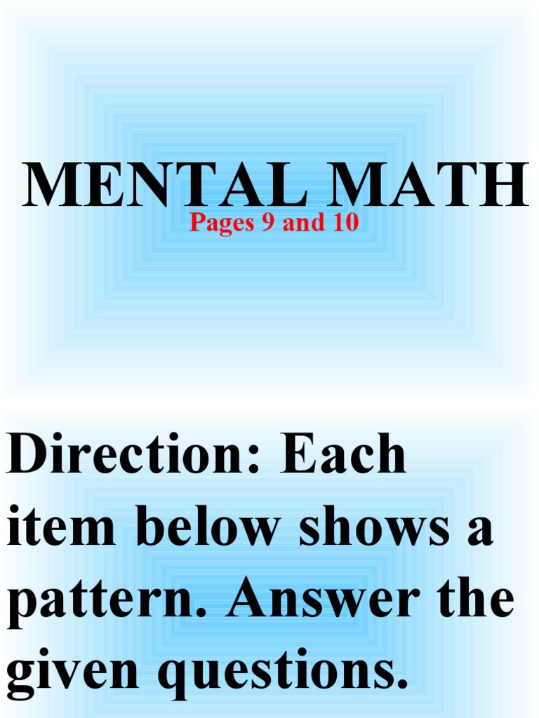 Lesson 1 Quiz Bee | PDF | Arithmetic | Elementary Mathematics