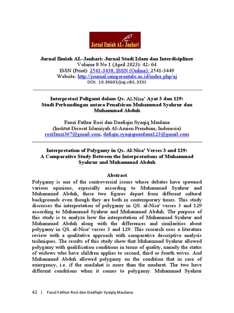 3 +Jurnal+Dafi | PDF | Abrahamic Religions | Semitic Words And Phrases