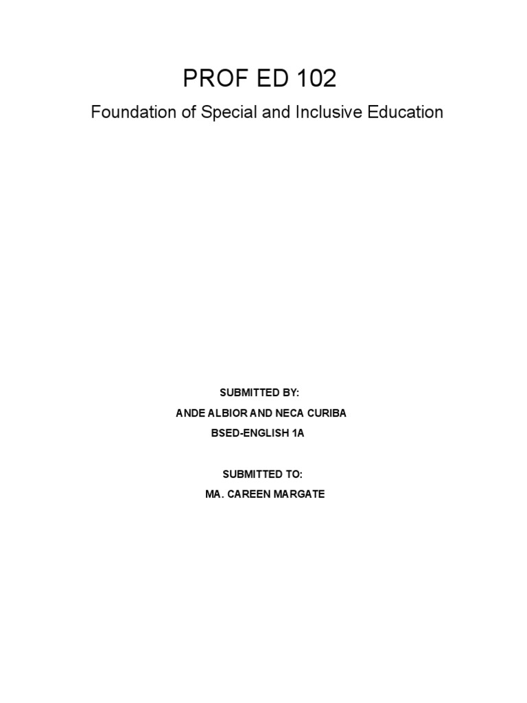 Iep For Difficulty Focusing and Remembering | PDF | Individualized Education Program | Behavior ...