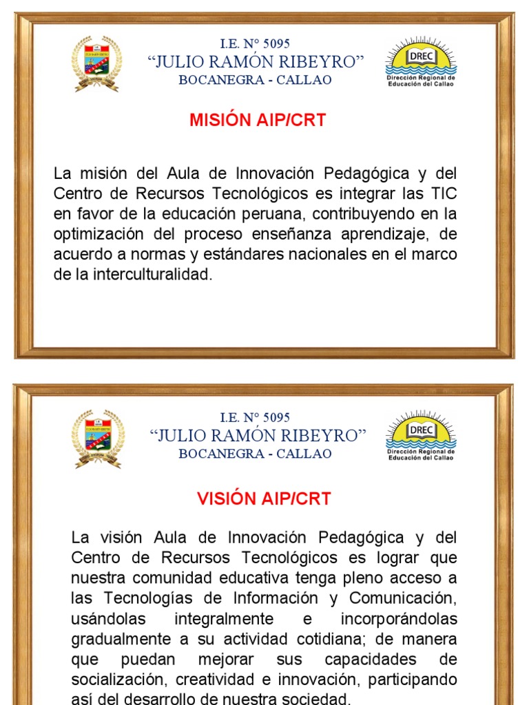 Mision y Vision Aip | PDF | Ciencias sociales