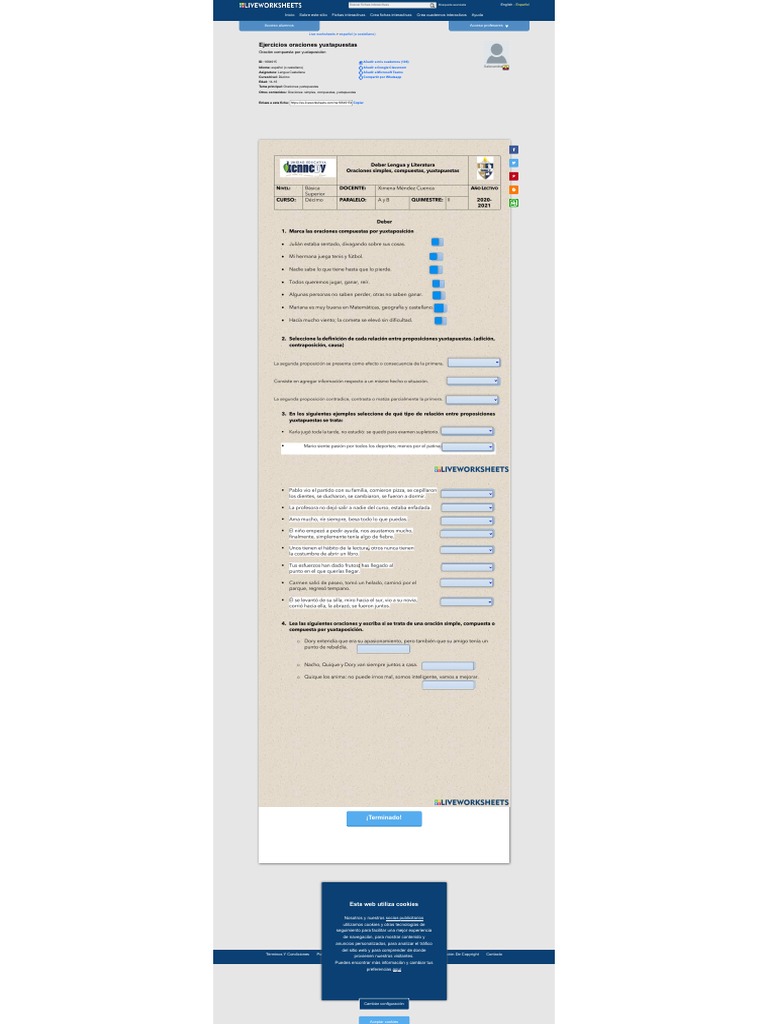 Es Liveworksheets | PDF | Cookie HTTP | Sitios web