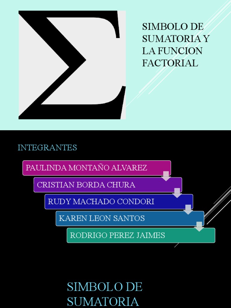 Simbolo de Sumatoria | PDF