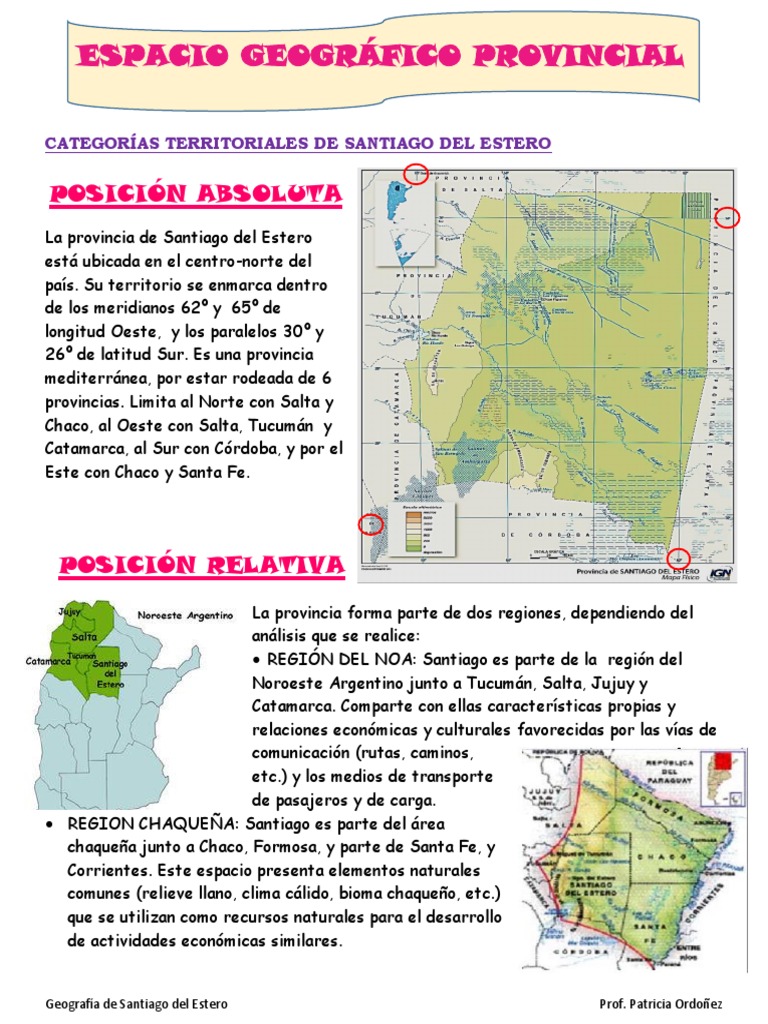 Espacio Geografico de Santiago Del Estero | PDF | Geografía