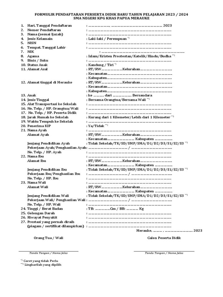 Formulir PPDB 23-24 Revisi | PDF Formulir PPDB 23-24 Revisi | PDF