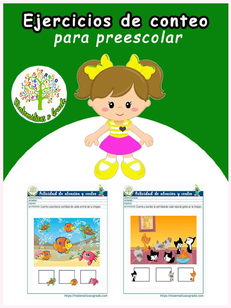 Ejercicio de Conteo para Preescolar | PDF