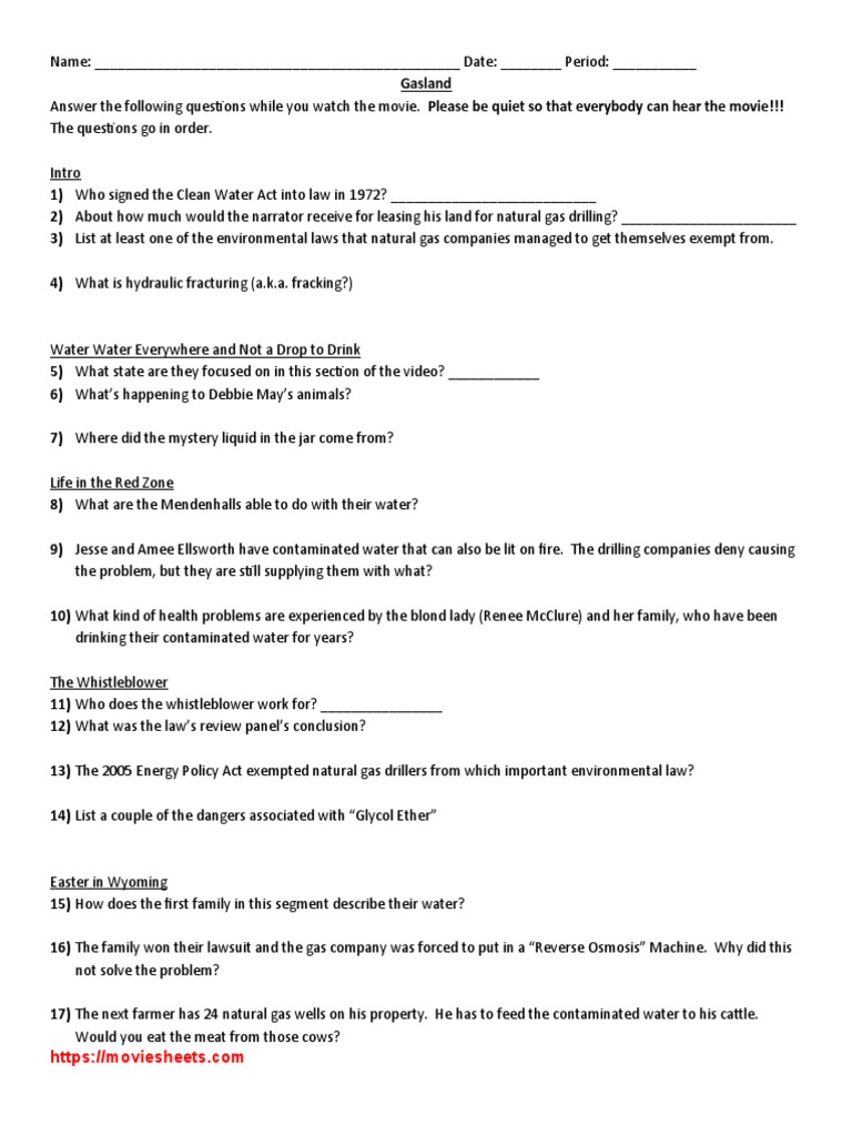gasland_video_sheet | PDF
