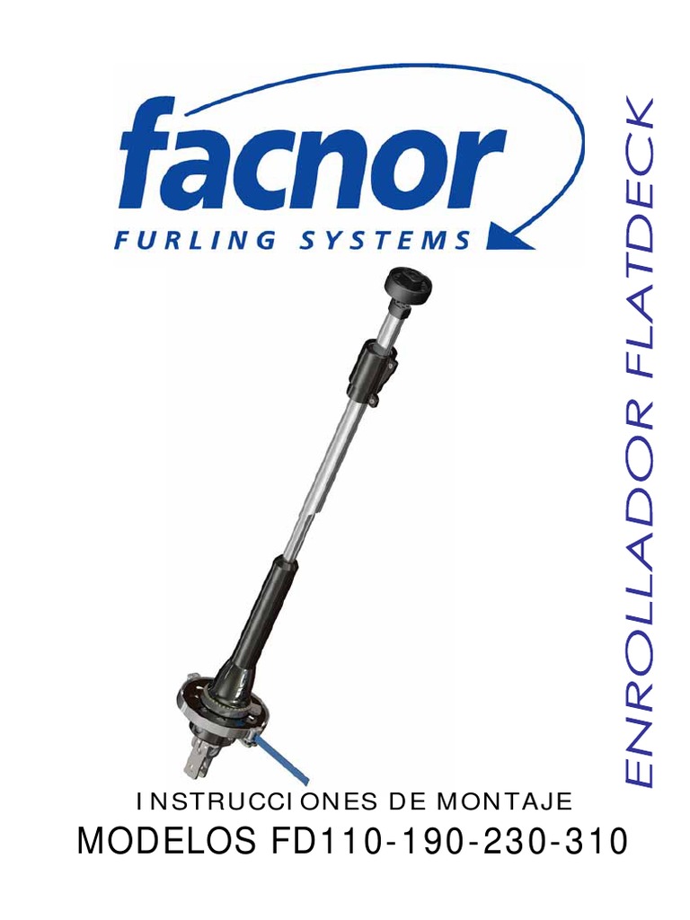 Facnor Genova FD Instrucciones | PDF | Tornillo | Rodamiento (Mecánico)