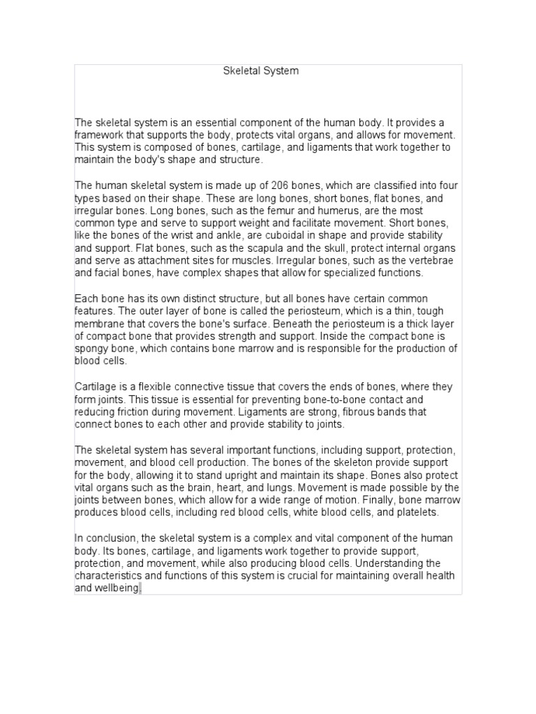 Research Paper | PDF | Bone | Skeleton