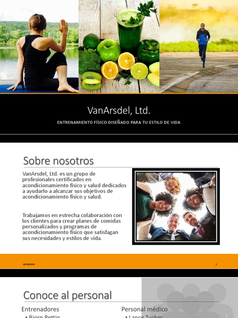 Planes Fitness Personalizados VanArsdel | PDF | Aptitud física | Cuidado de la salud