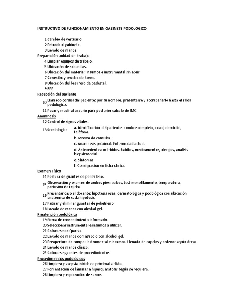 Protocol Os | PDF | Lavado de manos | Especialidades Medicas