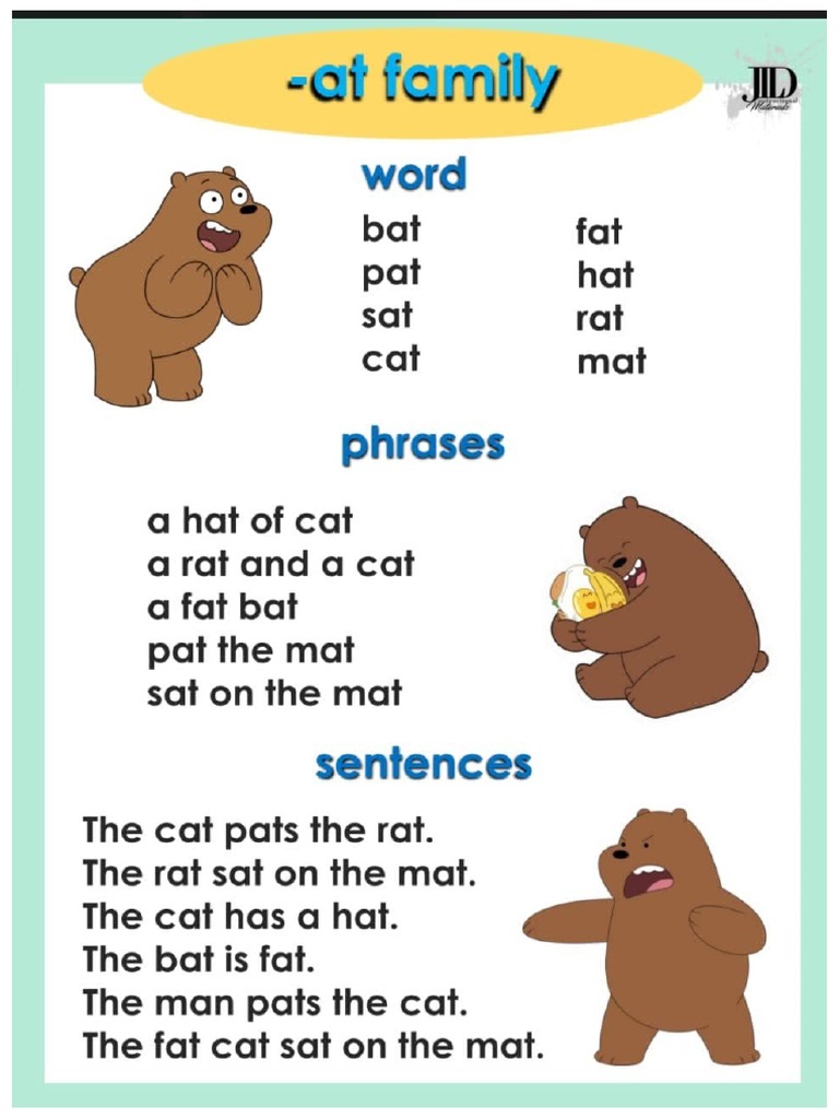 CVC With Phrases and Sentences | PDF