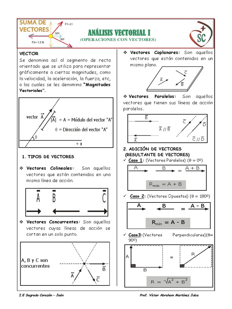 04 Analisis Vectorial I | PDF | Vector Euclidiano | Tiempo espacial